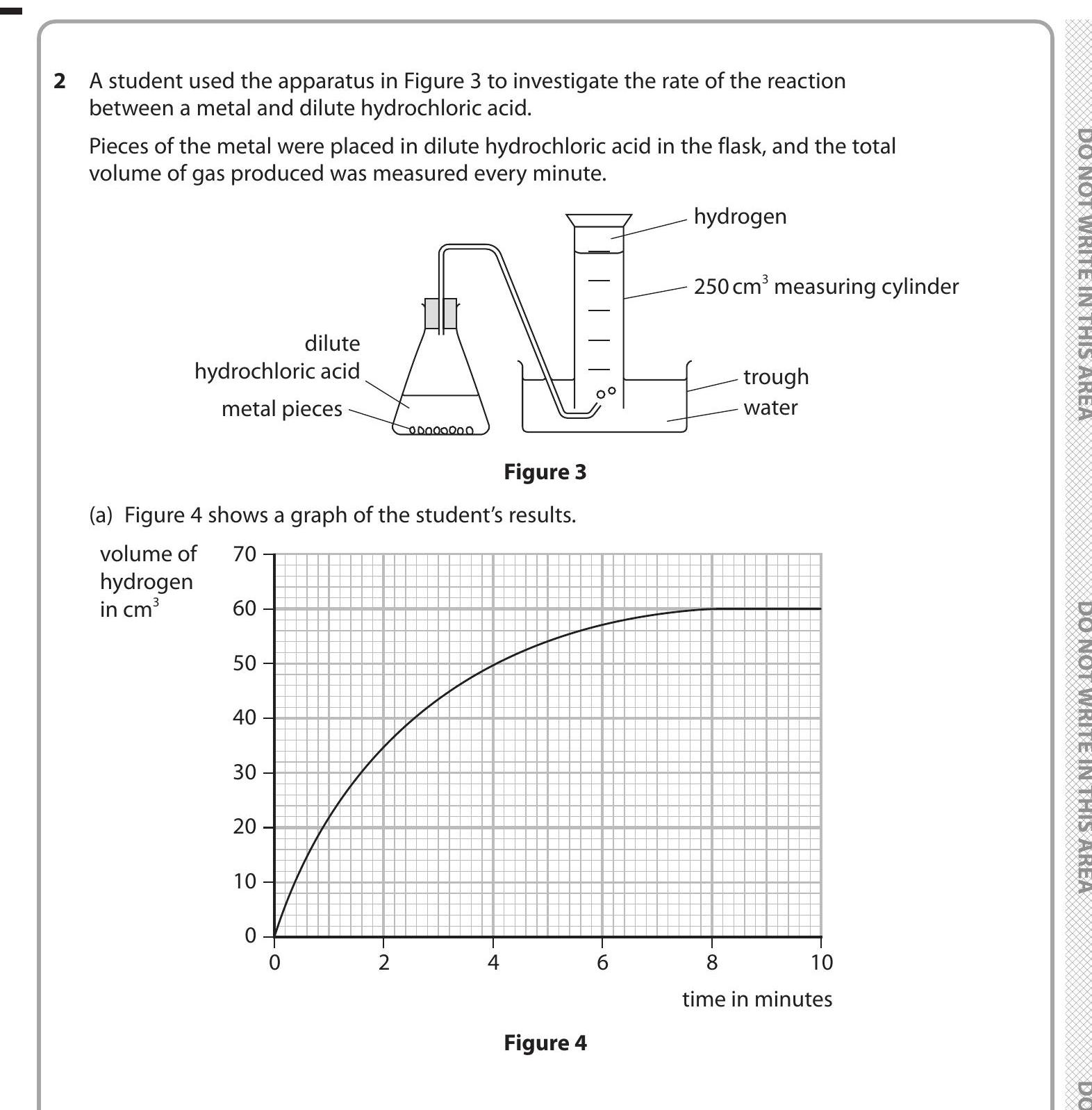 GCSE Edexcel Chemistry Calculating Rates of Reactions: A student used ...