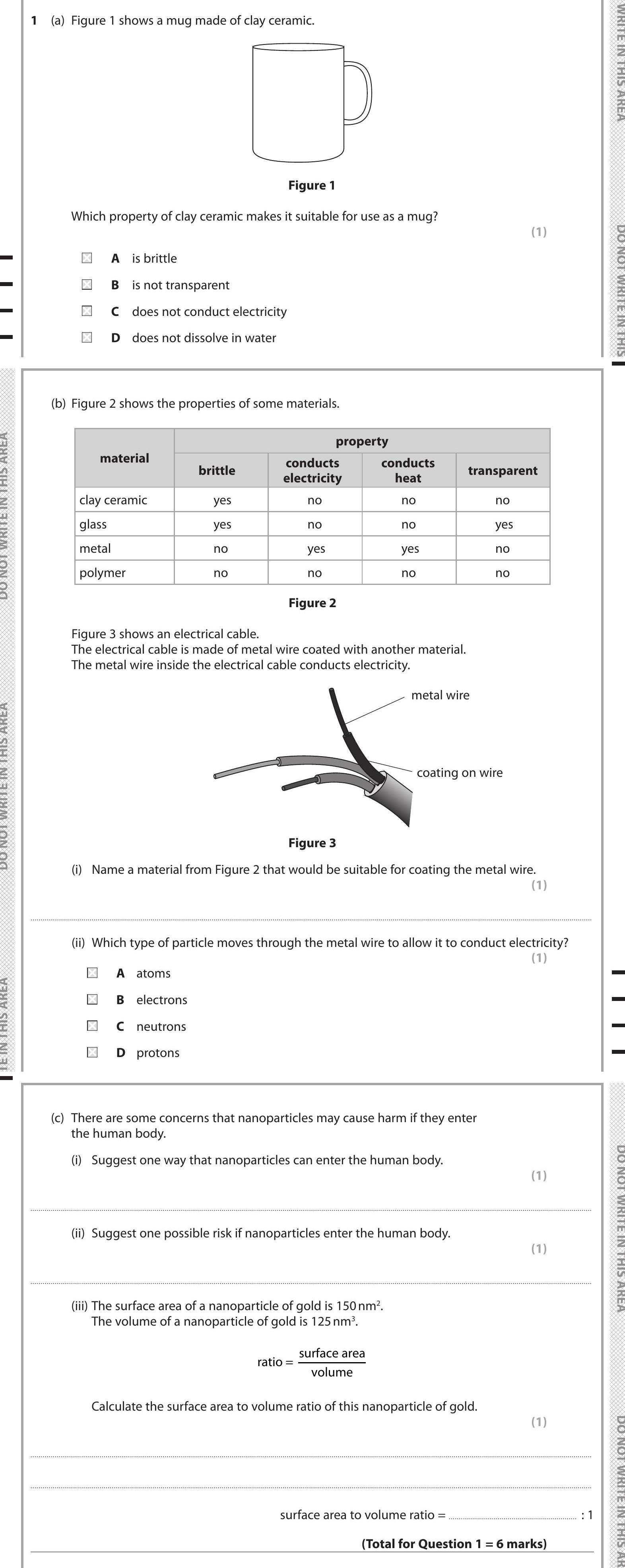 GCSE Edexcel Chemistry Types of materials and their uses: Figure 1 ...