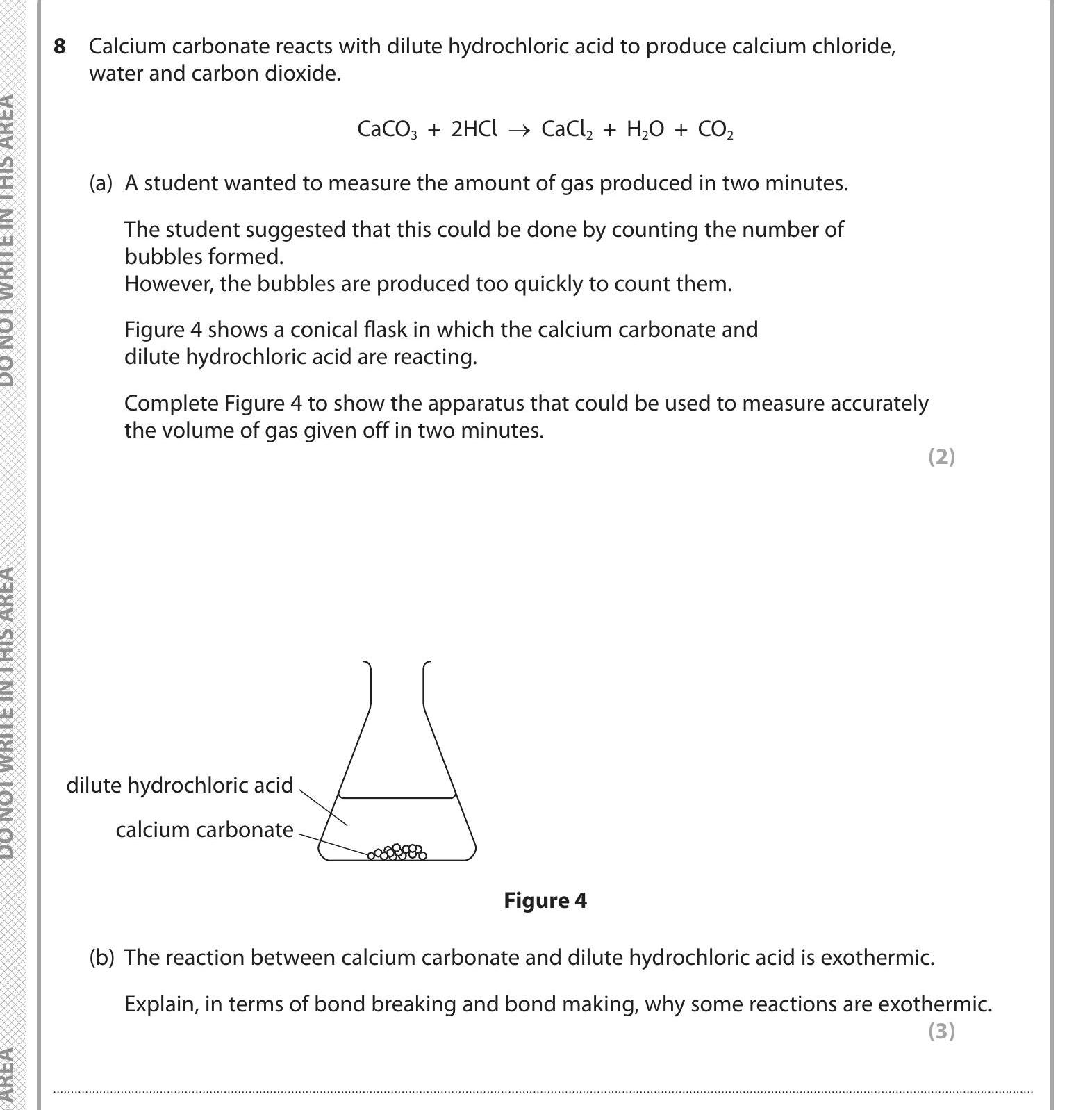 GCSE Edexcel Chemistry Endothermic and exothermic reactions: 8. Calcium ...