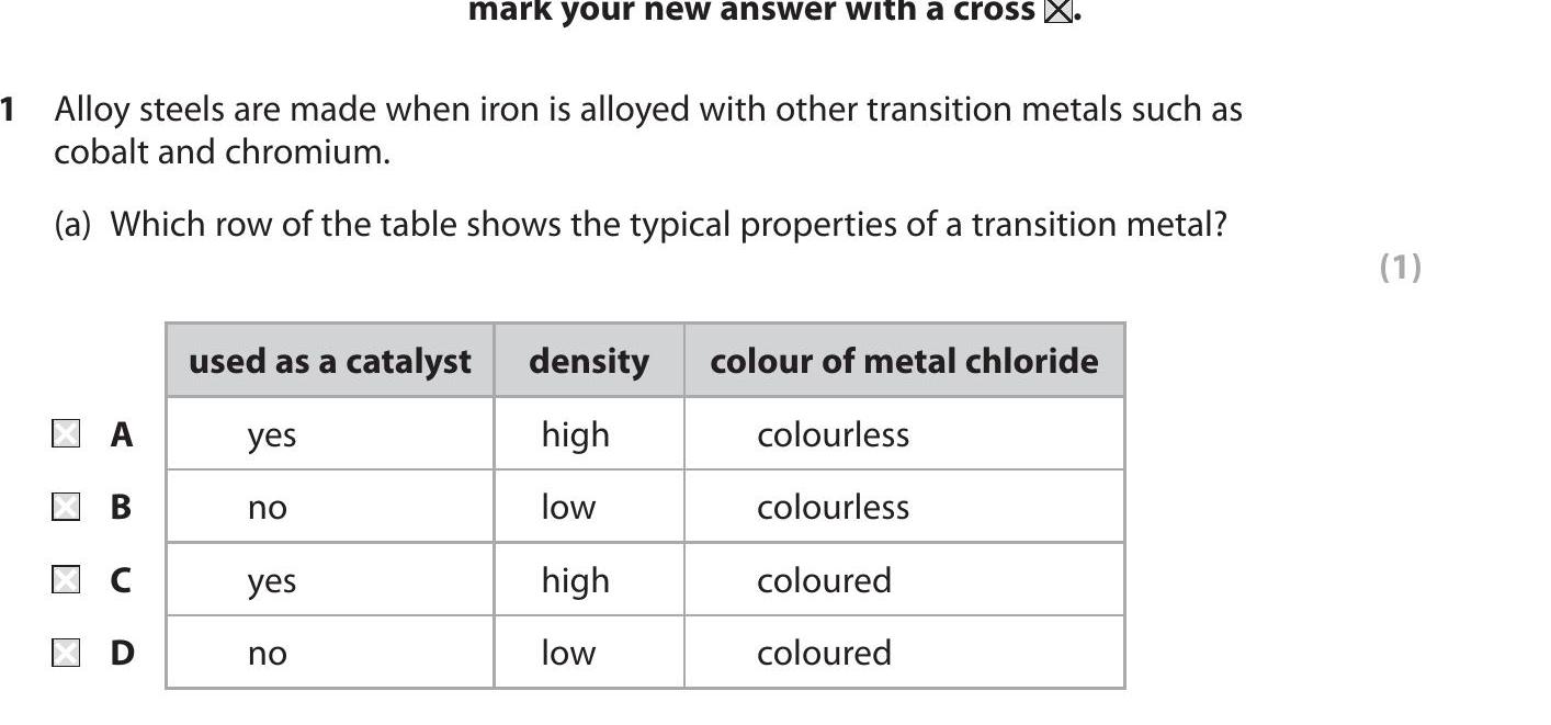 GCSE Edexcel Chemistry Alloys as Useful Materials: Alloy steels are ...