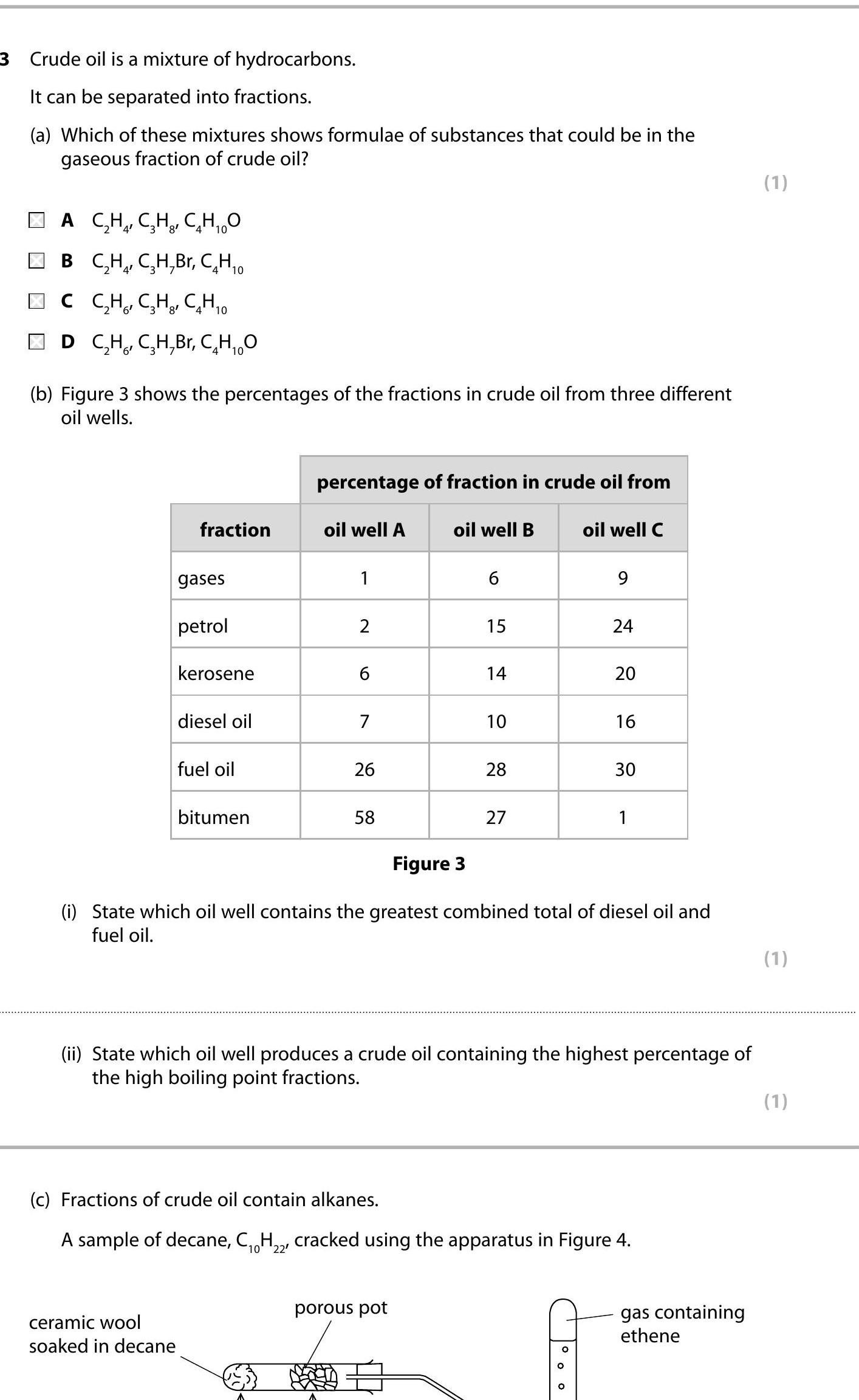 GCSE Edexcel Chemistry Simple and Fractional Distillation: Crude oil is ...