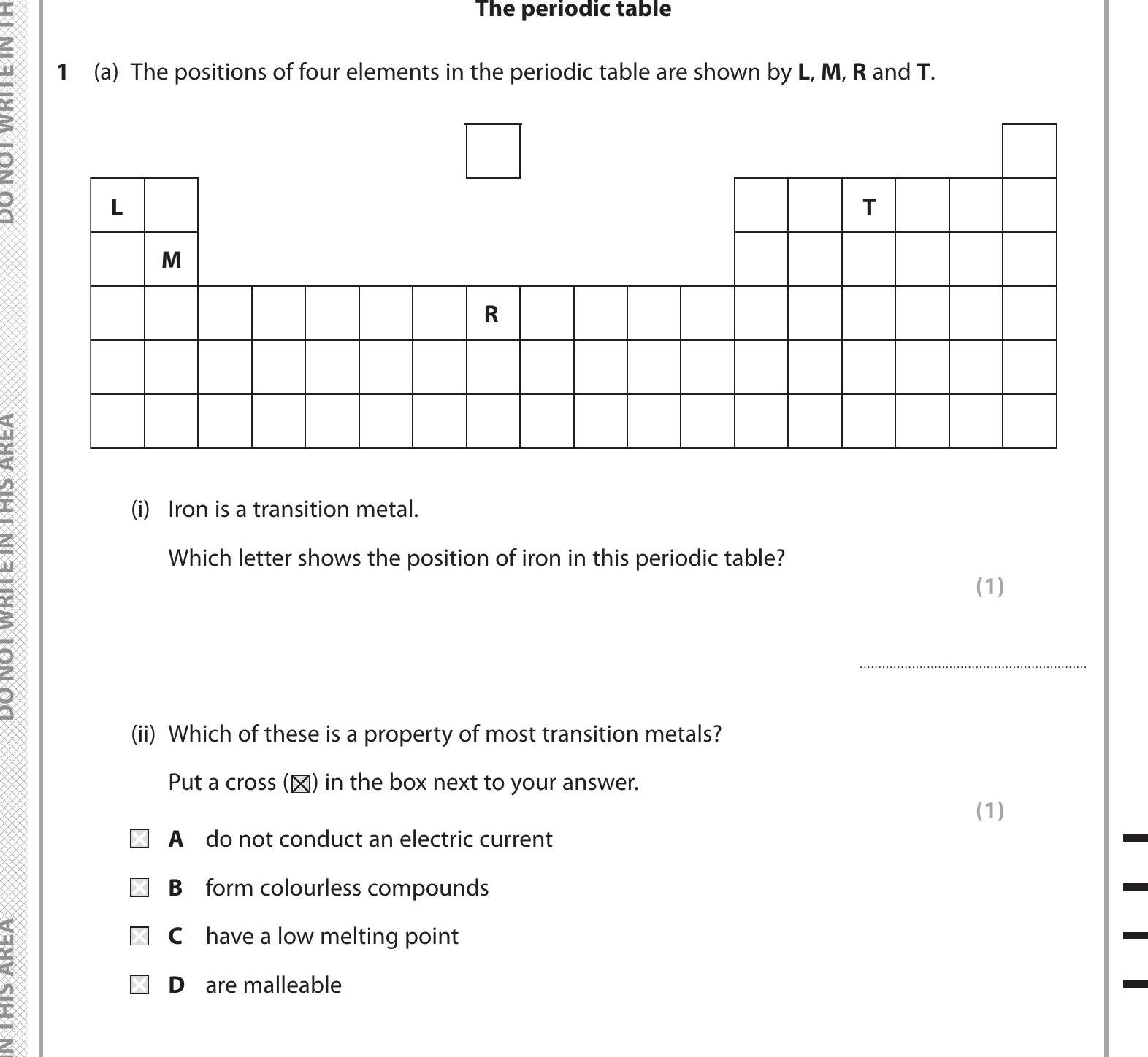 GCSE Edexcel Chemistry Typical Properties of Transition Metals: The ...