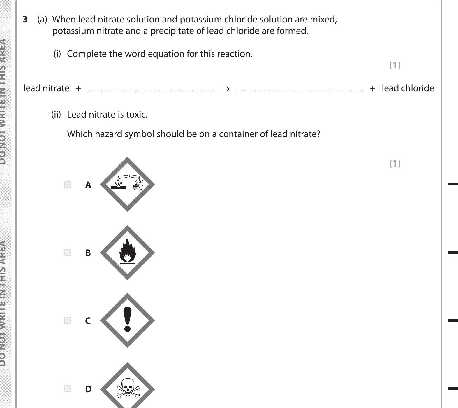 GCSE Edexcel Chemistry Combined Science Identifying negative ions ...
