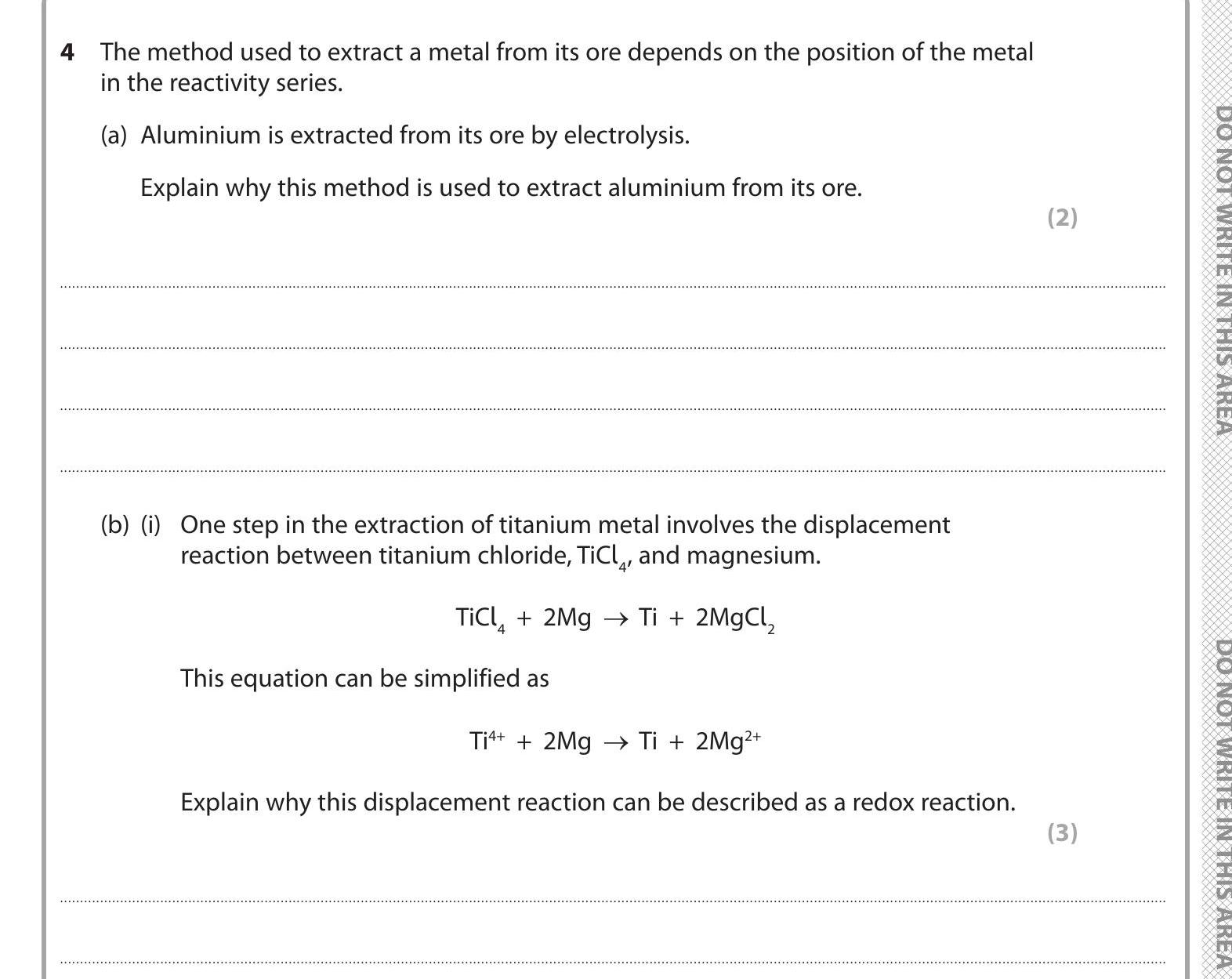 GCSE Edexcel Chemistry Combined Science The Reactivity Series: 4. The ...
