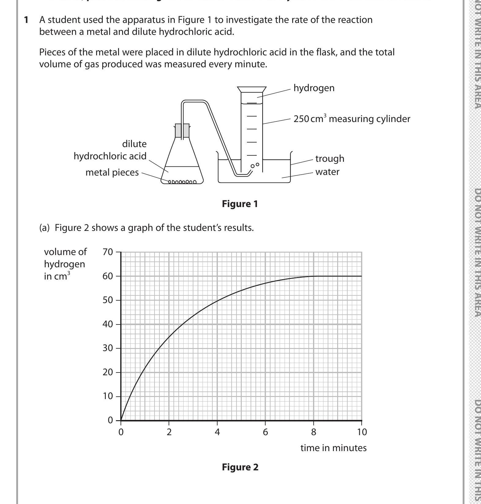 GCSE Edexcel Chemistry Combined Science Rates of reaction: A student ...