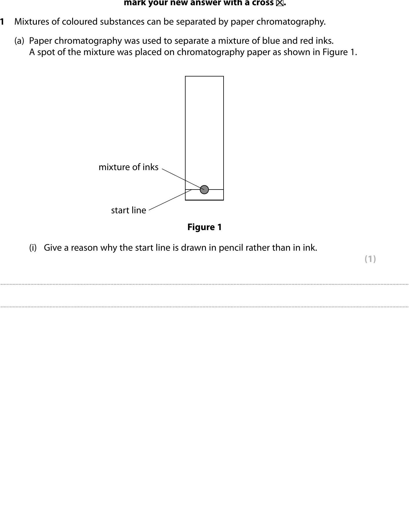 GCSE Edexcel Chemistry Combined Science Separating mixtures: Mixtures of coloured substances