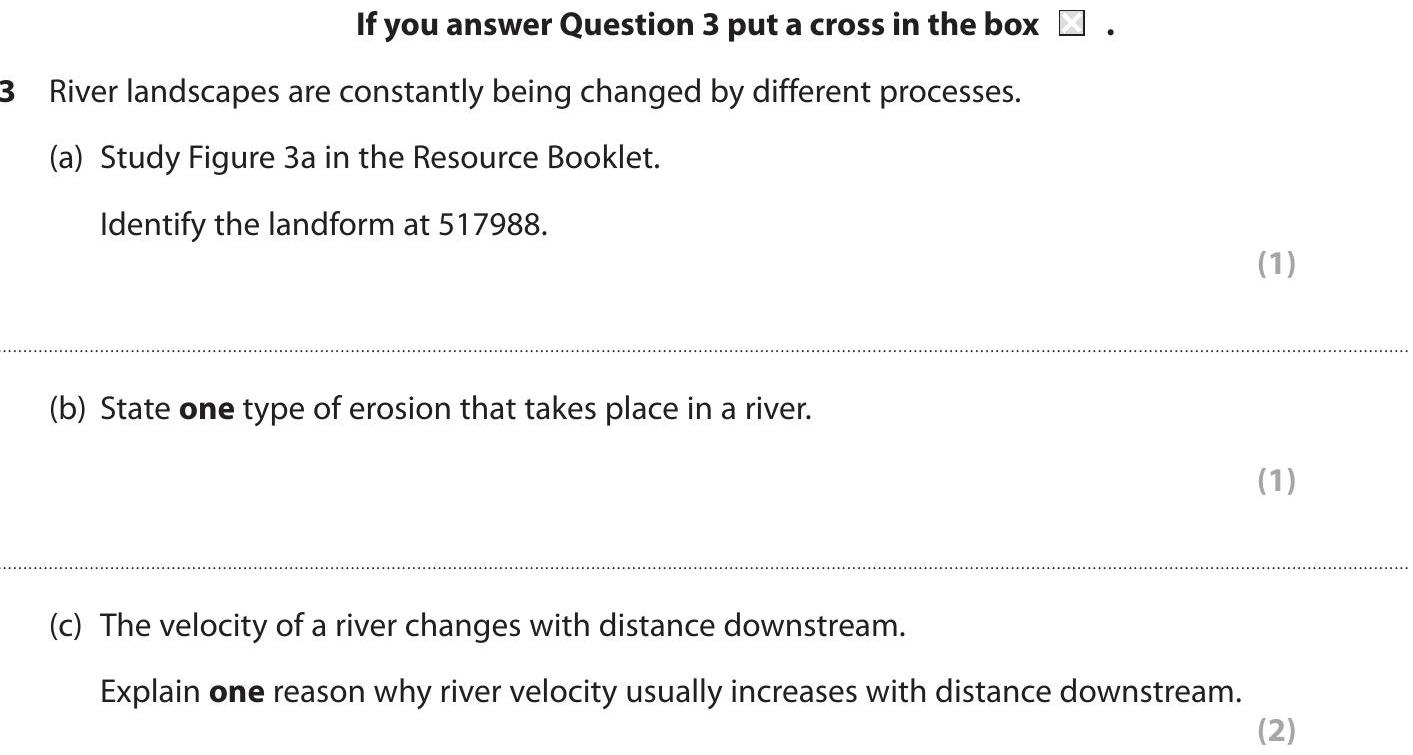 GCSE Edexcel Geography A 3.3 River Landscapes in the UK: River ...