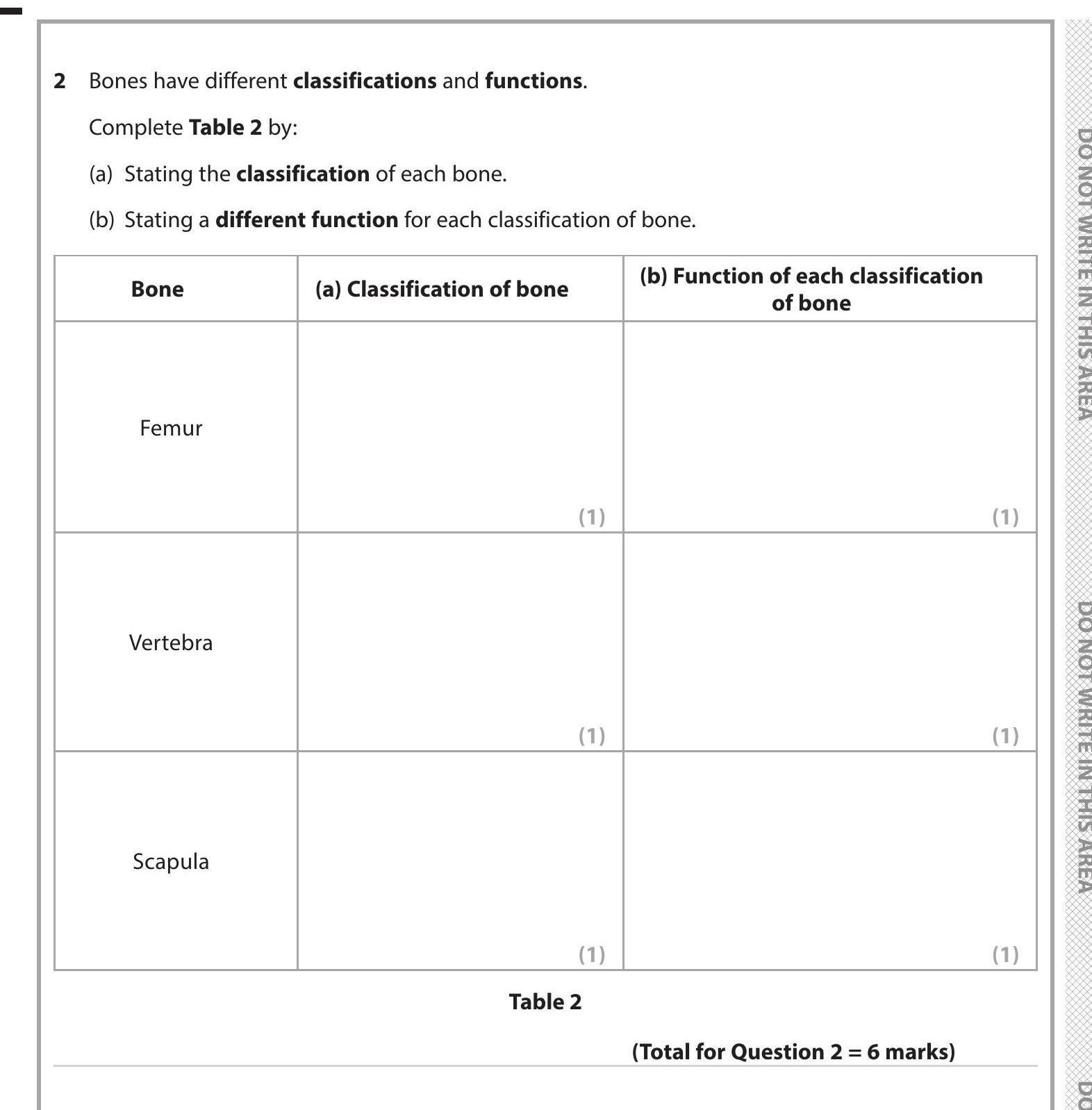 GCSE Edexcel Physical Education The Structure & Functions of the Musculoskeletal System: Bones ...