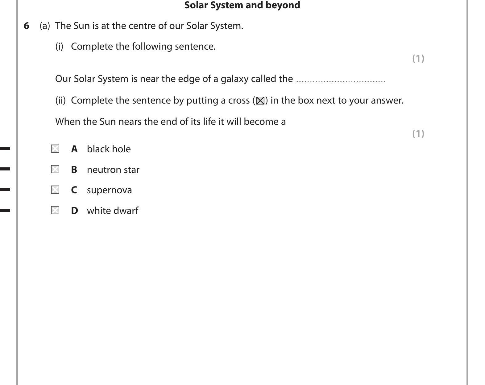 GCSE Edexcel Physics Solar system: The Sun is at the centre of our