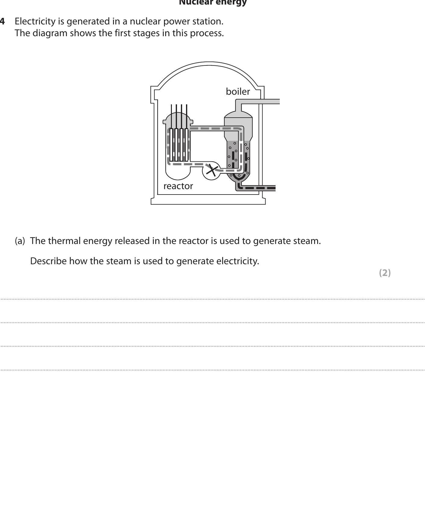 GCSE Edexcel Physics Nuclear fission: The thermal energy released in t
