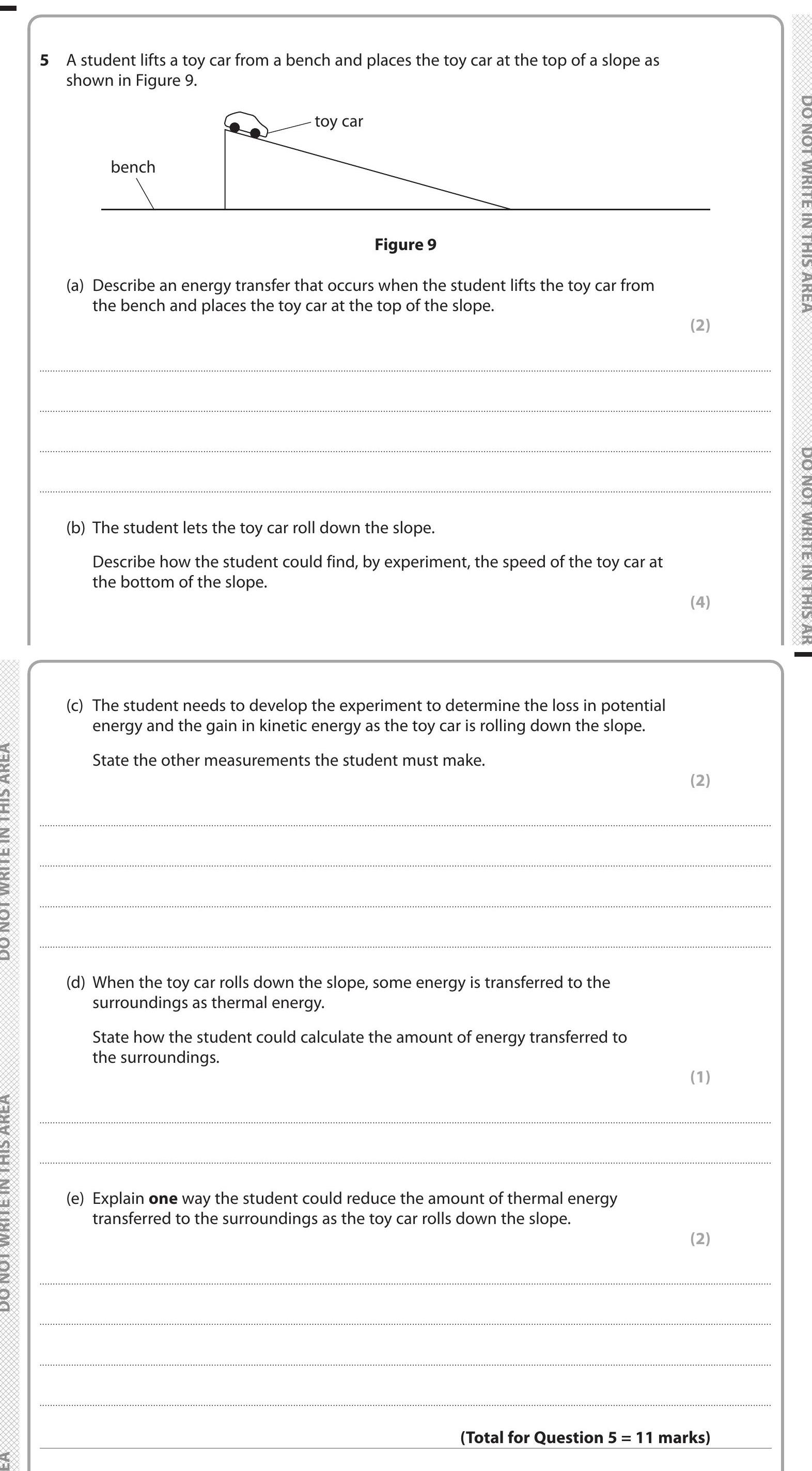 GCSE Edexcel Physics Combined Science Kinetic Energy: A student lifts a ...