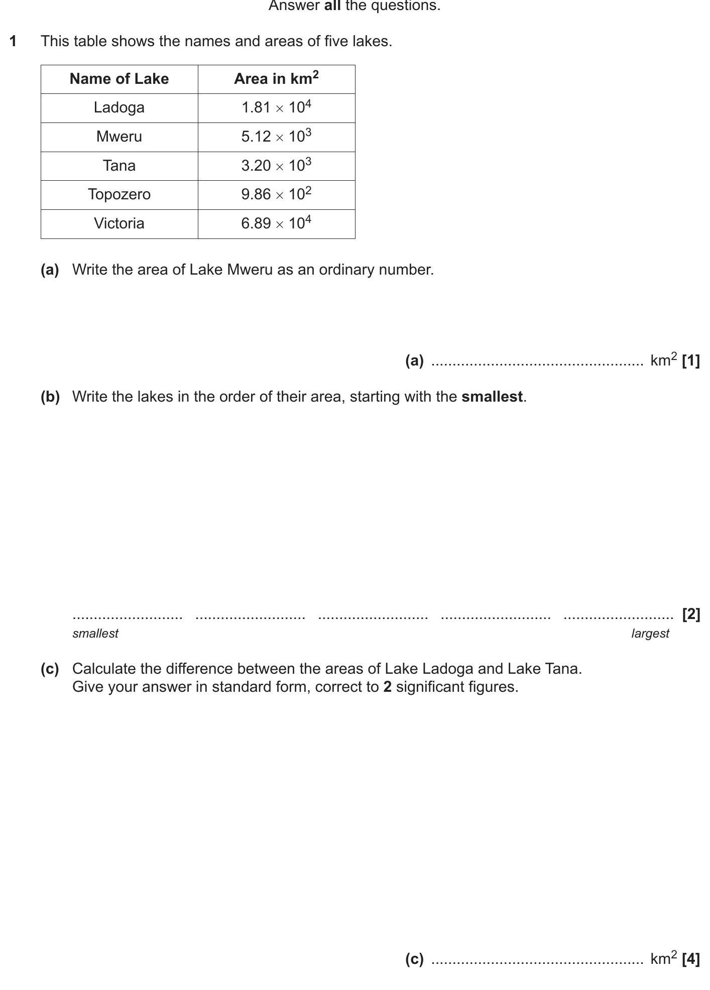 GCSE OCR Maths Rounding and approximations: This table shows the names ...