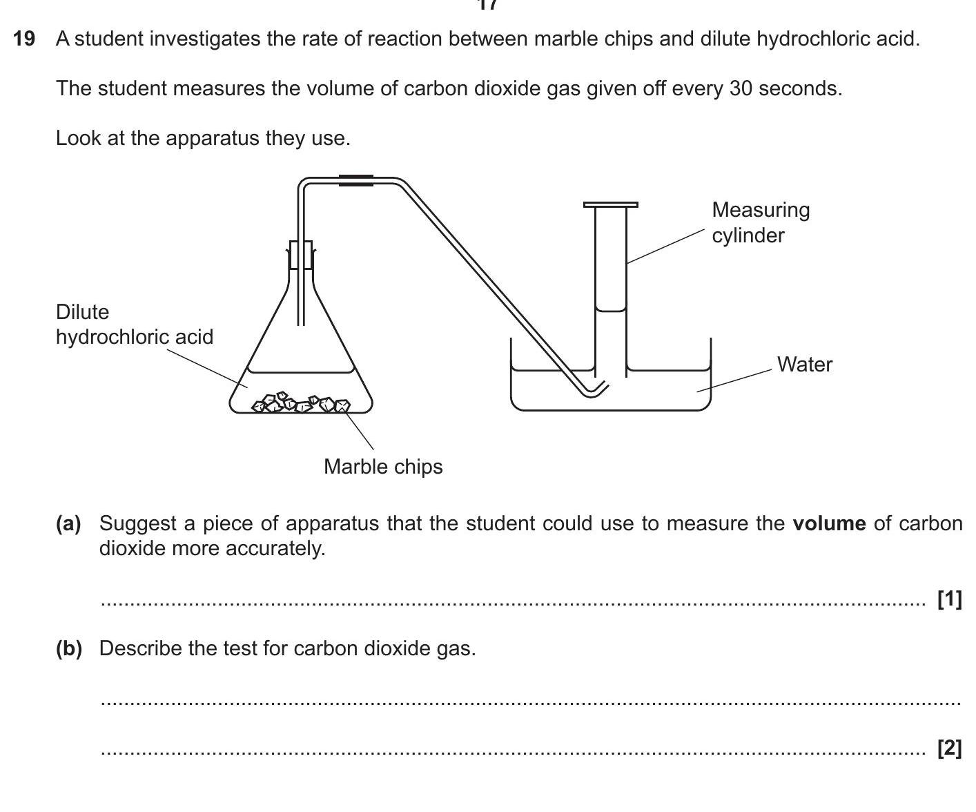 GCSE OCR Gateway Chemistry 6.1 Rate of Reaction: A student investigates ...