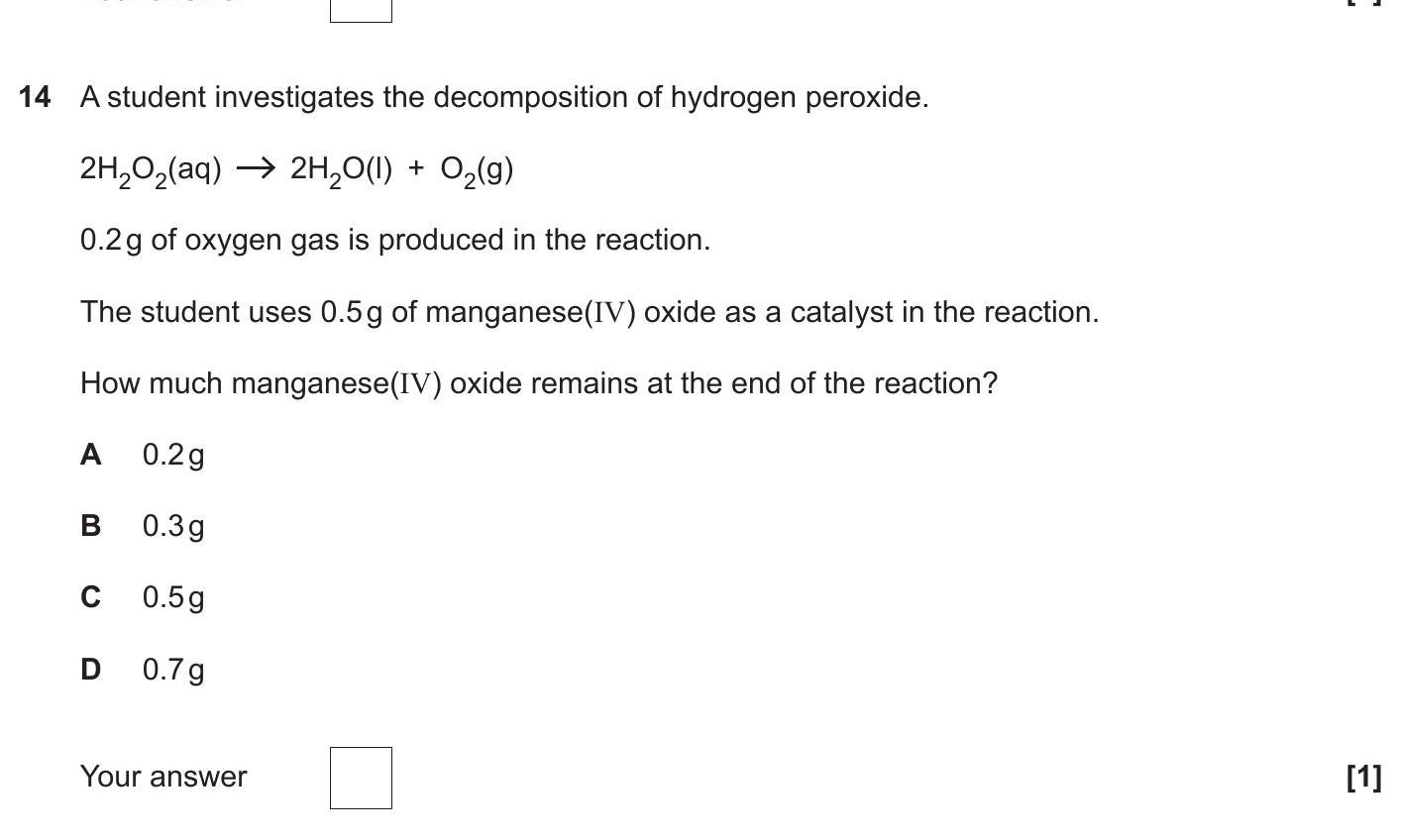 GCSE OCR Gateway Chemistry 6.1 Rate of Reaction: A student investigates ...