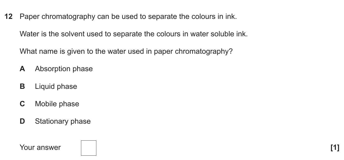 GCSE OCR Gateway Chemistry 8.1 Purity, Formulations & Chromatography ...