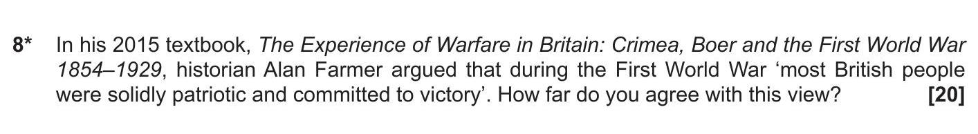 GCSE OCR Gateway History Politics: In his 2015 textbook, The Experi