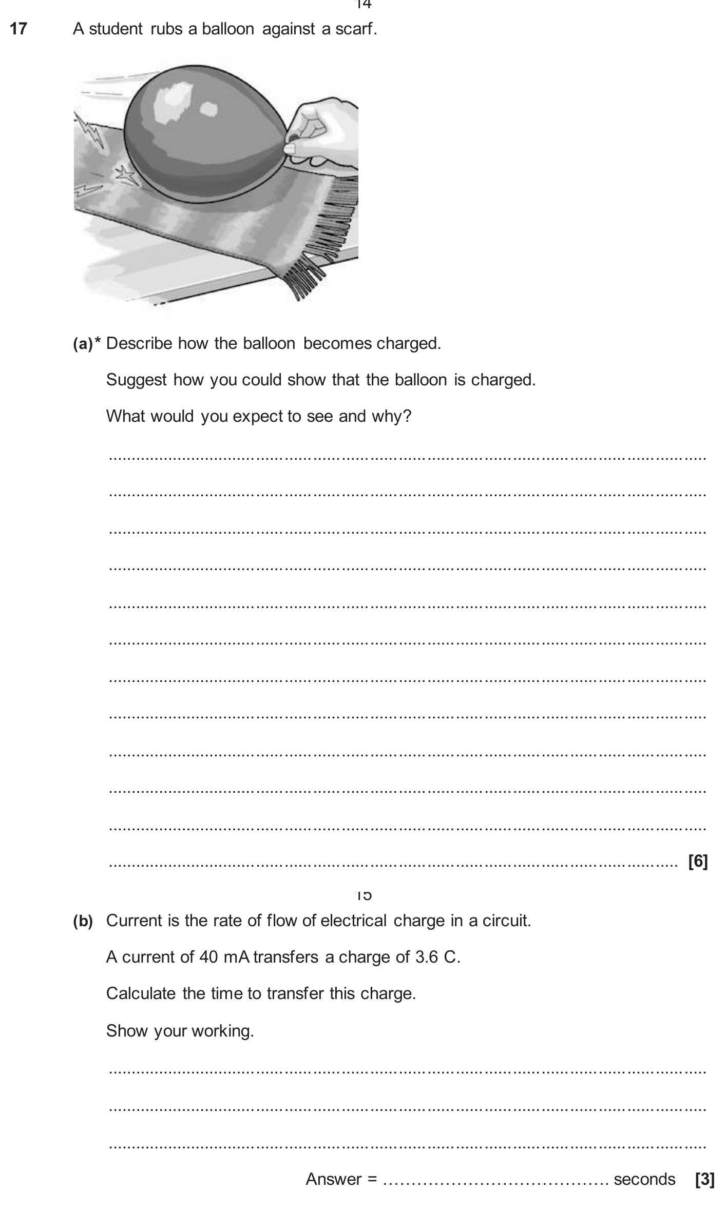 GCSE OCR Gateway Physics Newton's Laws of Motion: A student rubs a ...