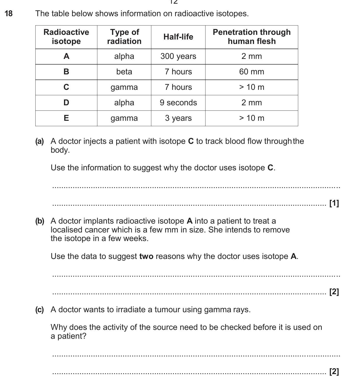 GCSE OCR Gateway Physics Hazards & Uses of Radioactive Emissions & of ...