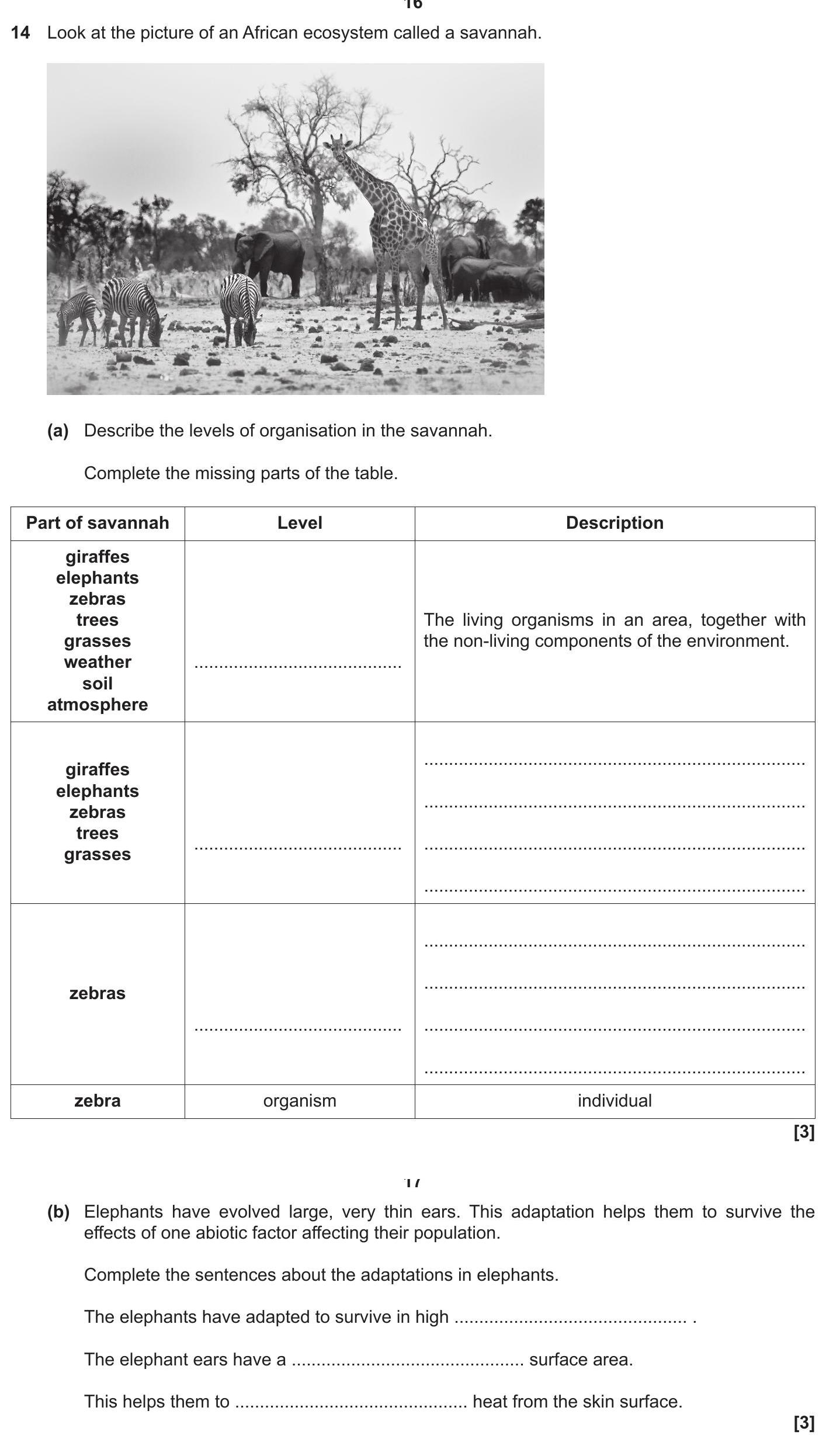 GCSE OCR Gateway Biology Combined Science 7.2 Organisation of an ...