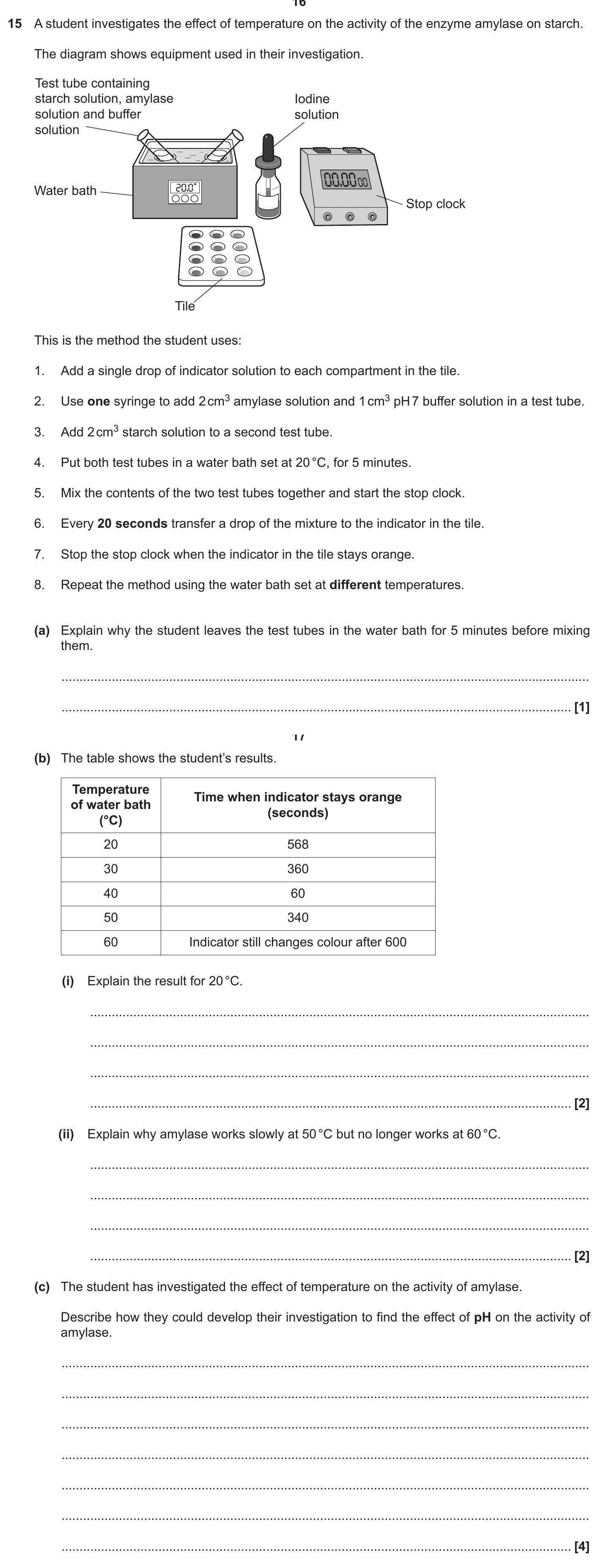 GCSE OCR Gateway Biology Combined Science Organisation: Digestion: A ...