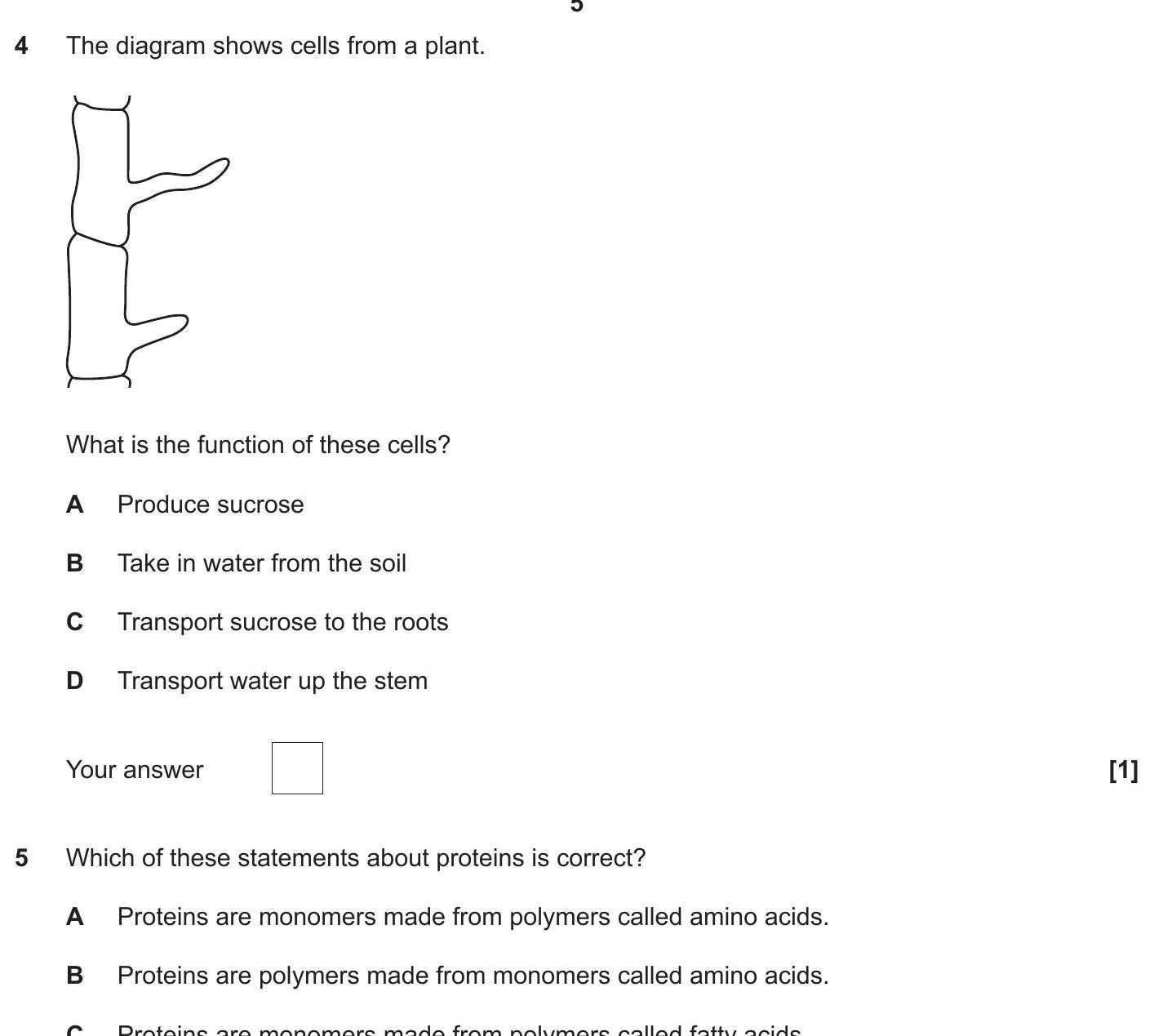 GCSE OCR Gateway Biology Combined Science Plant Tissues, Organs ...