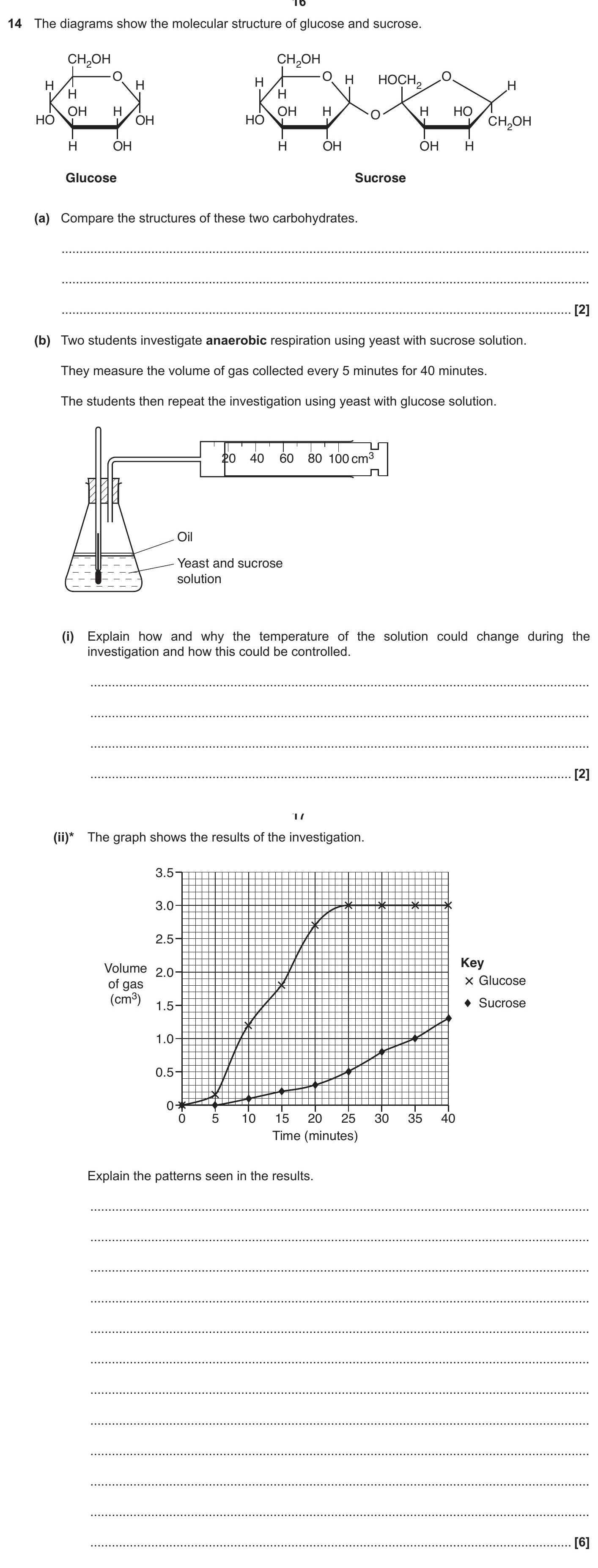 GCSE OCR Gateway Biology Combined Science 4.2 Respiration: The diagrams ...