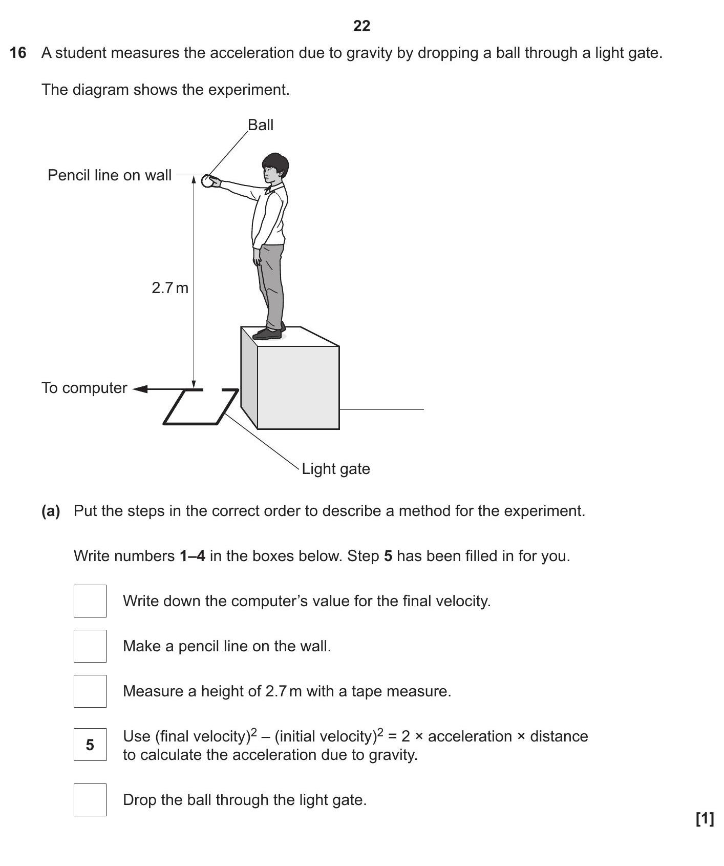 GCSE OCR Gateway Physics Combined Science Describing Motion: A student ...