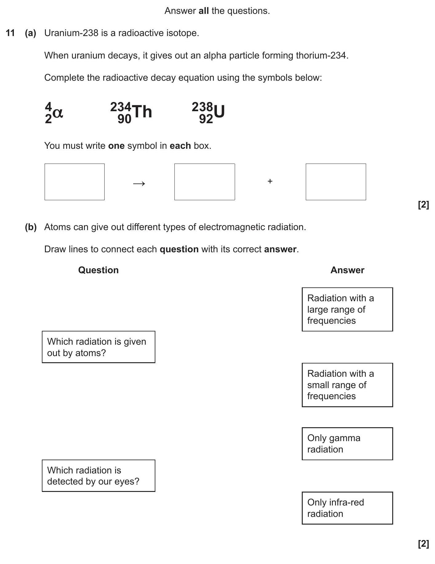GCSE OCR Gateway Physics Combined Science 4.2 Atoms & Nuclear Radiation ...