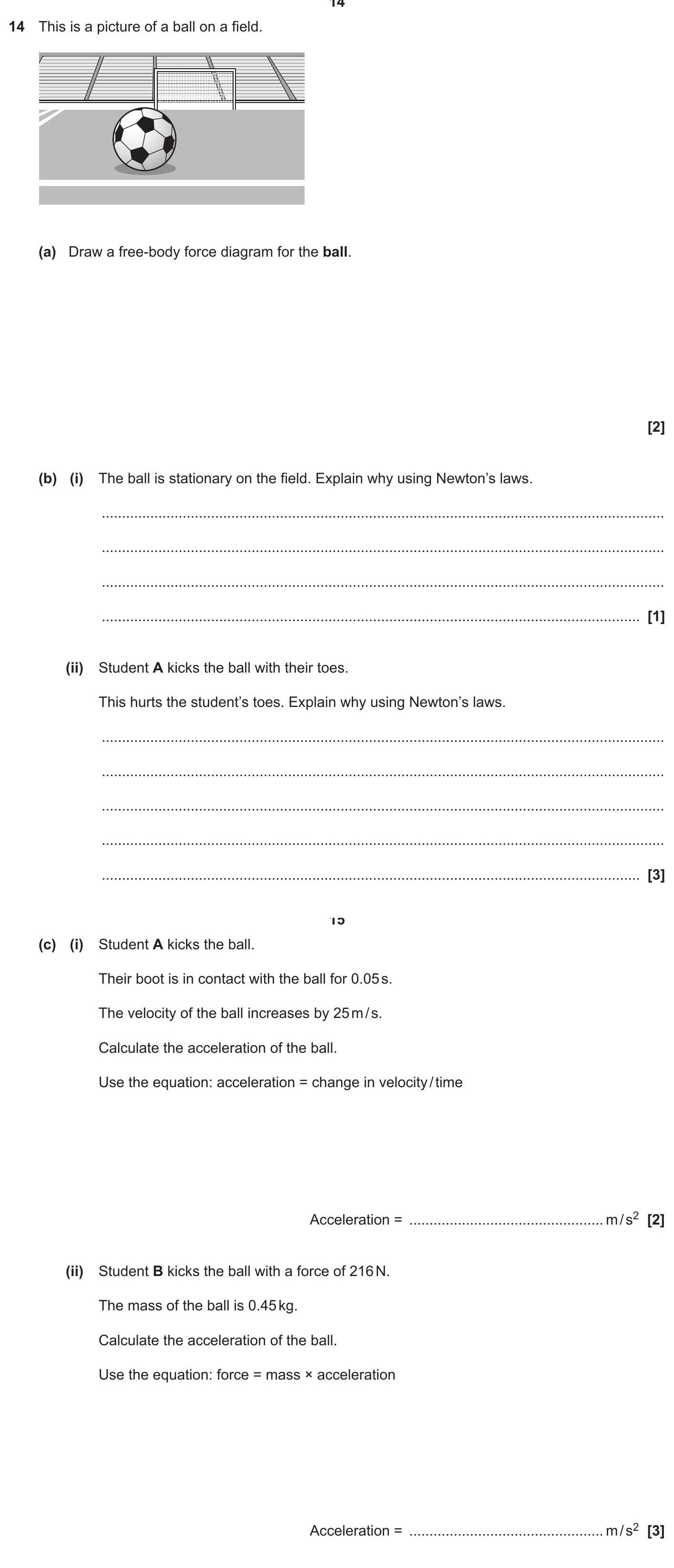 GCSE OCR Gateway Physics Combined Science Newton's Laws of Motion: This ...