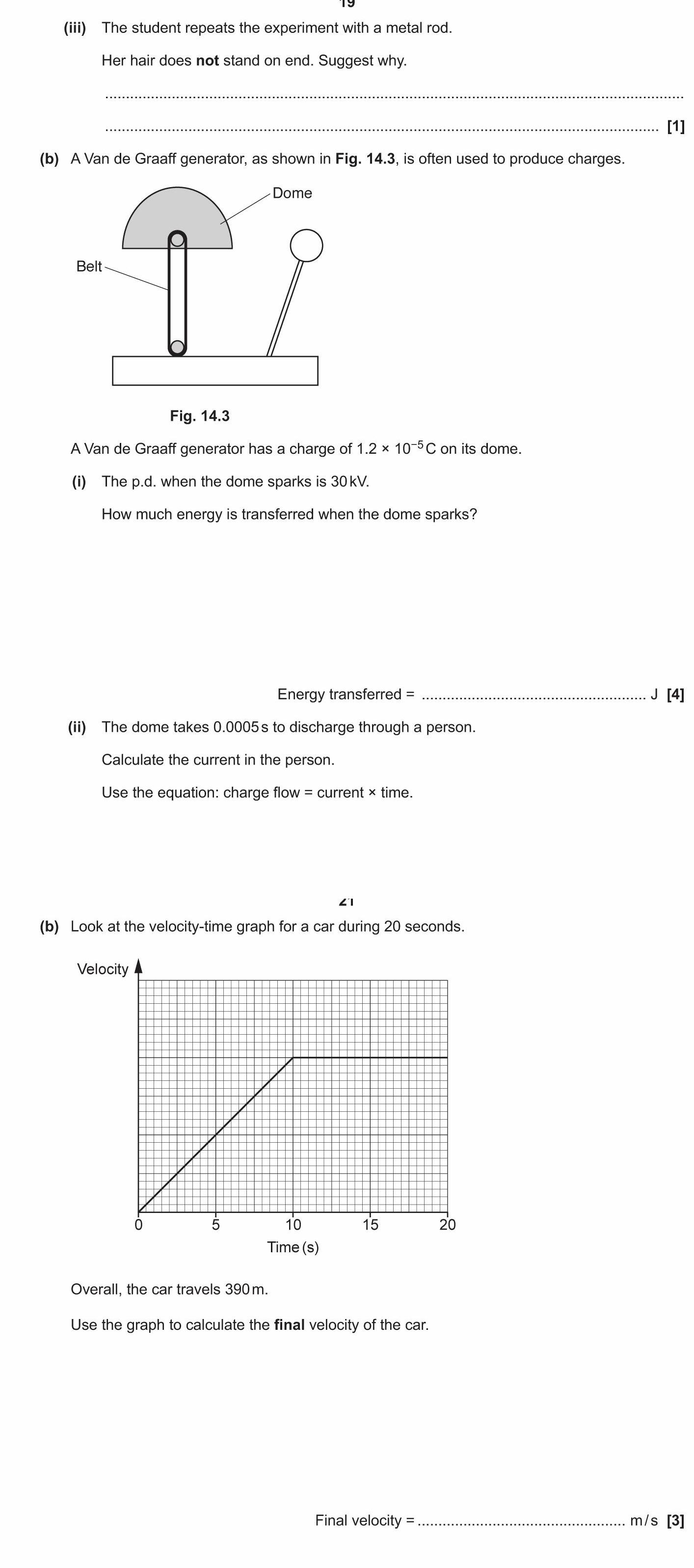 Gcse Ocr Gateway Physics Combined Science 5 4 Describing Motion Iii