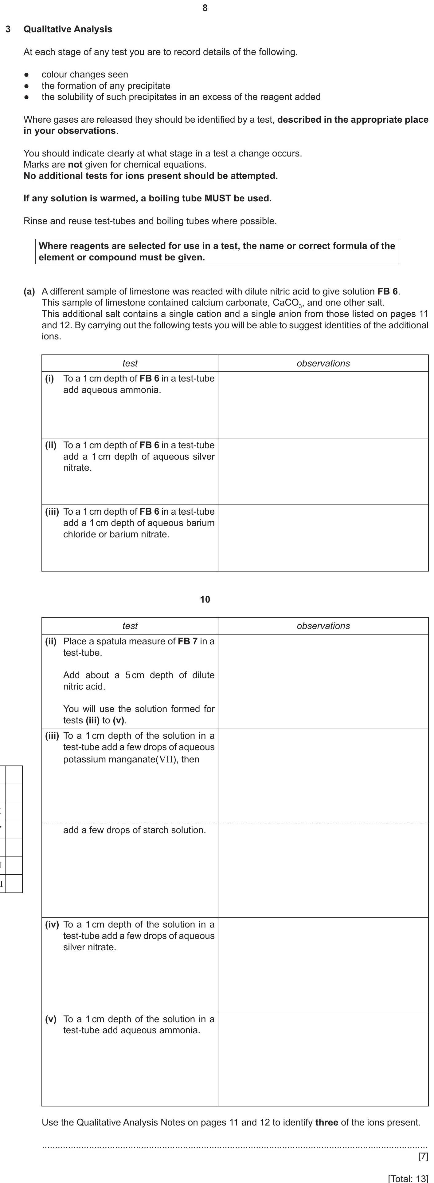 A-Level CIE Chemistry 1.1 Atomic Structure: Qualitative Analysis At each st