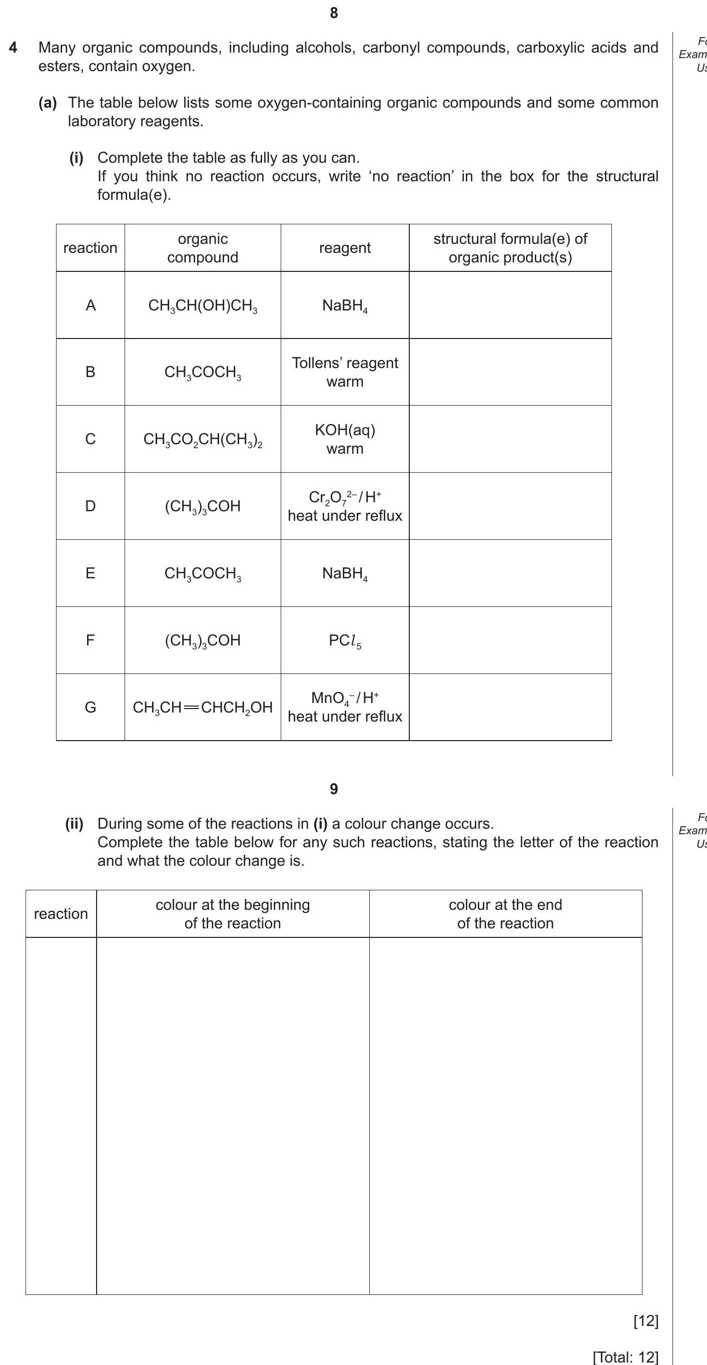 A-Level CIE Chemistry 3.6 Organic Analysis: Many organic compounds ...