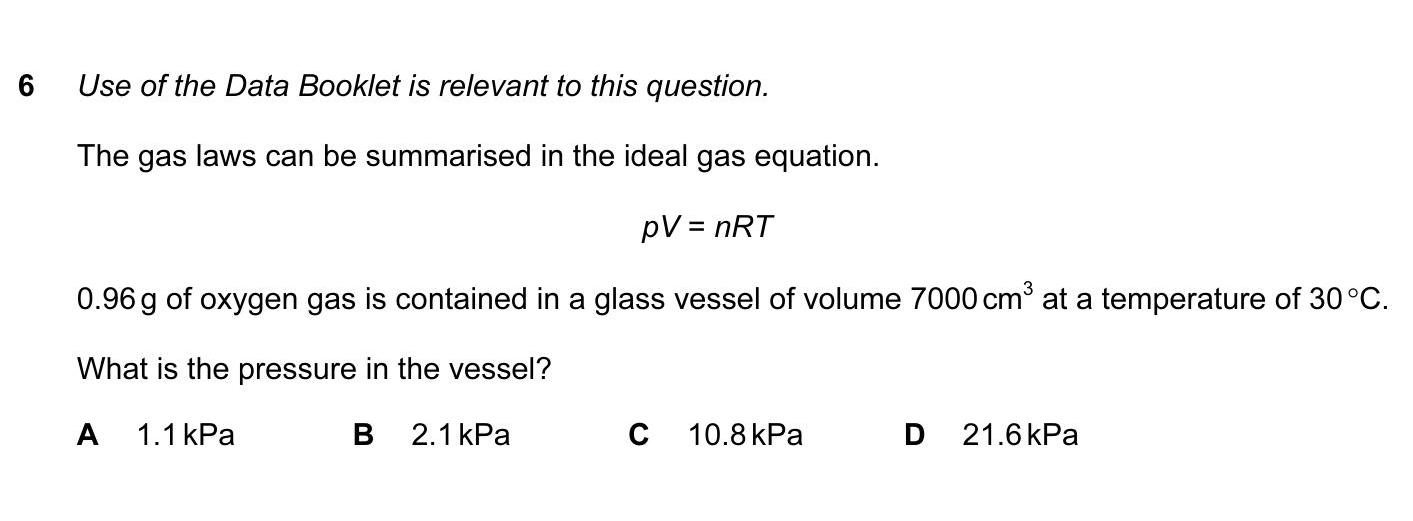 A-Level CIE Chemistry 1.3 The Mole, Avogadro & The Ideal Gas Equation ...