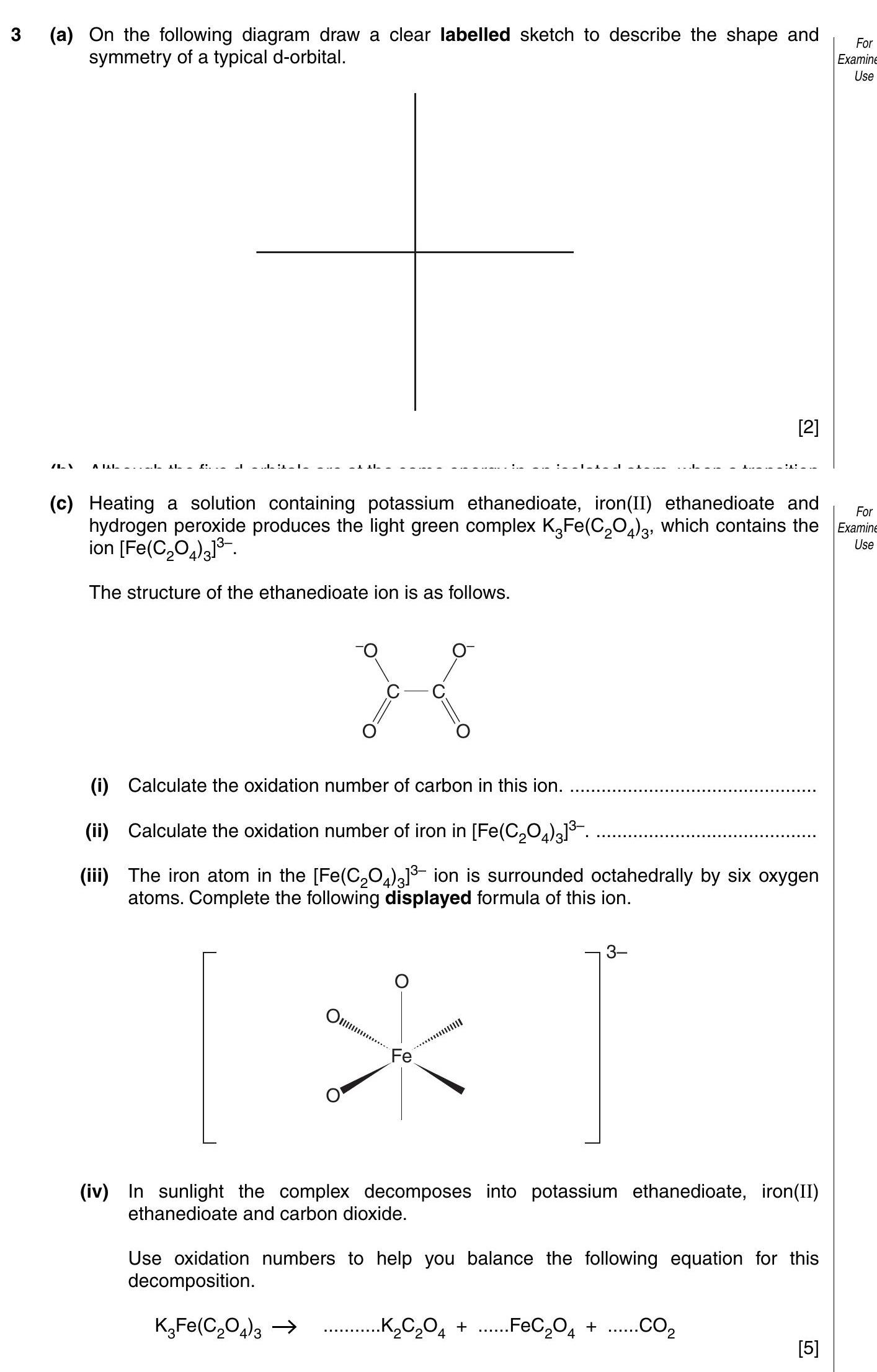 A-Level CIE Chemistry 6.2 Transition Metals (A Level only): On the ...