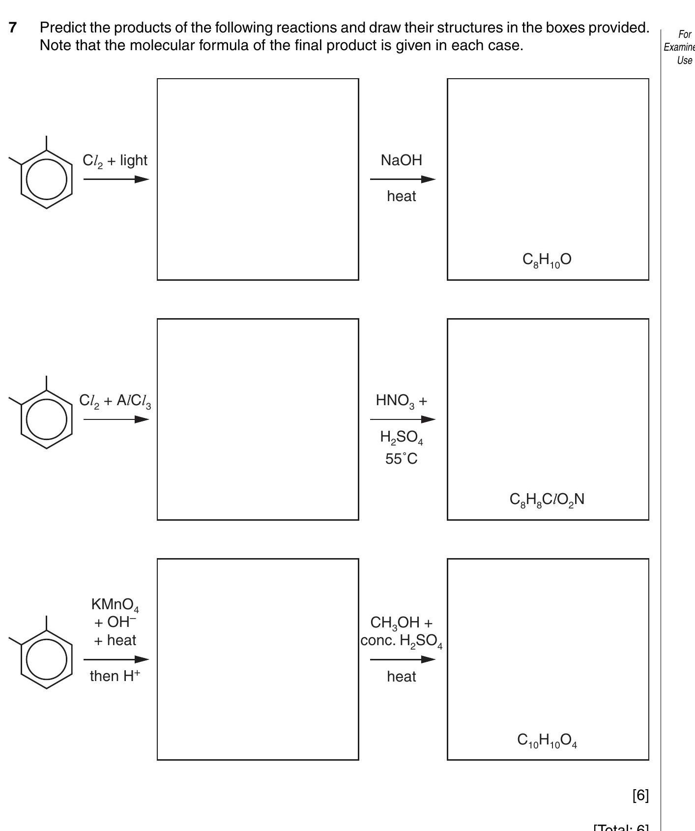 A-Level CIE Chemistry 7.4 Aromatic Chemistry (A-level only): Predict ...