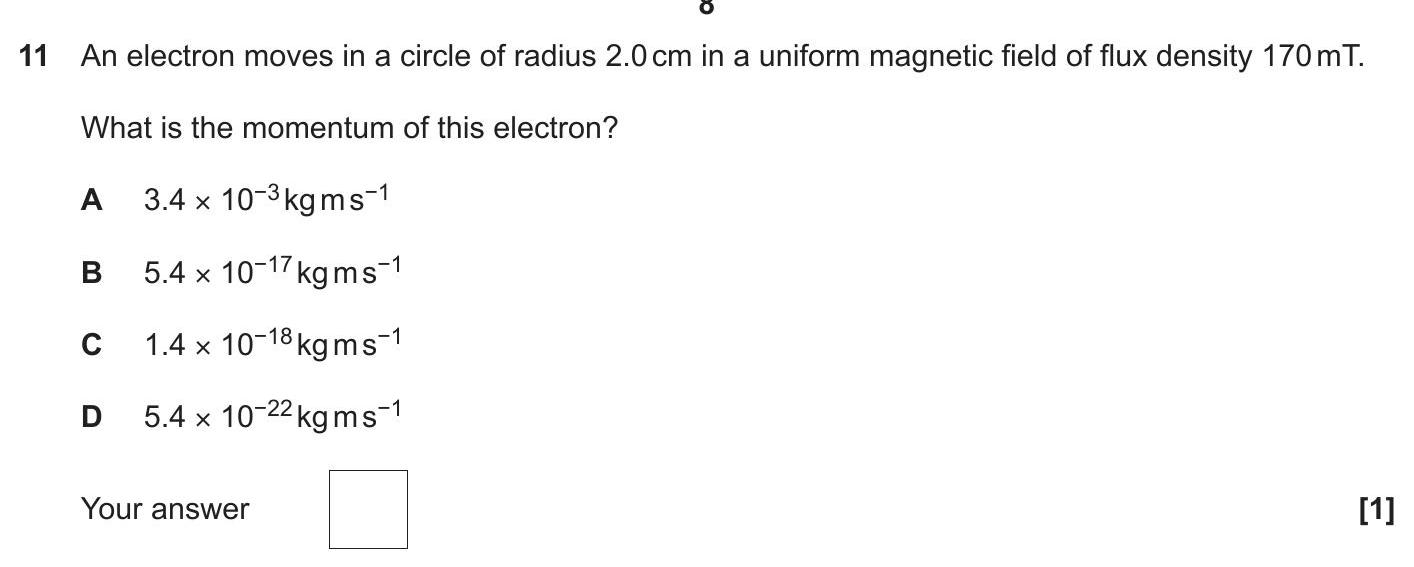 A-Level OCR Physics A 1. Measurements and their errors: An electron ...