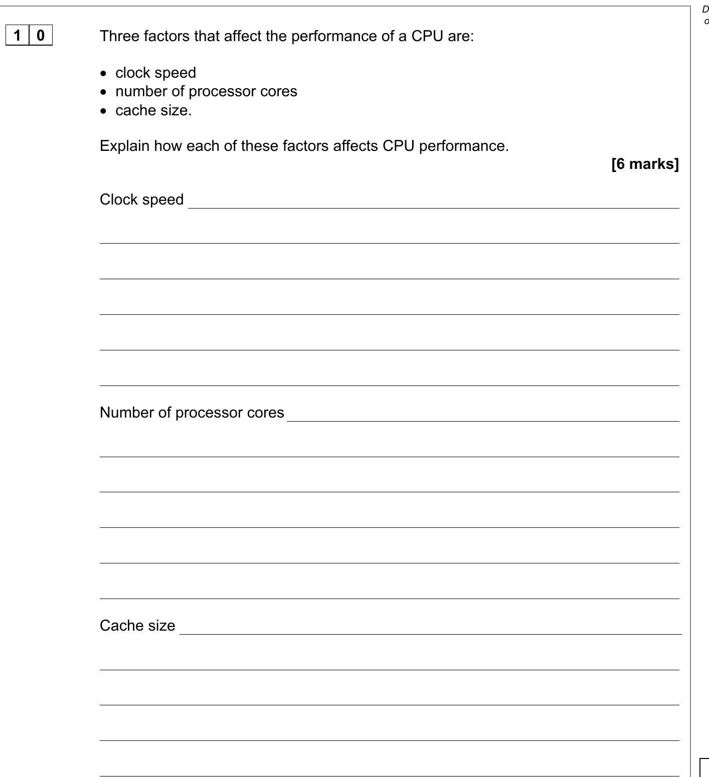 Gcse Aqa Computer Science Cpu Architecture Performance And Embedded