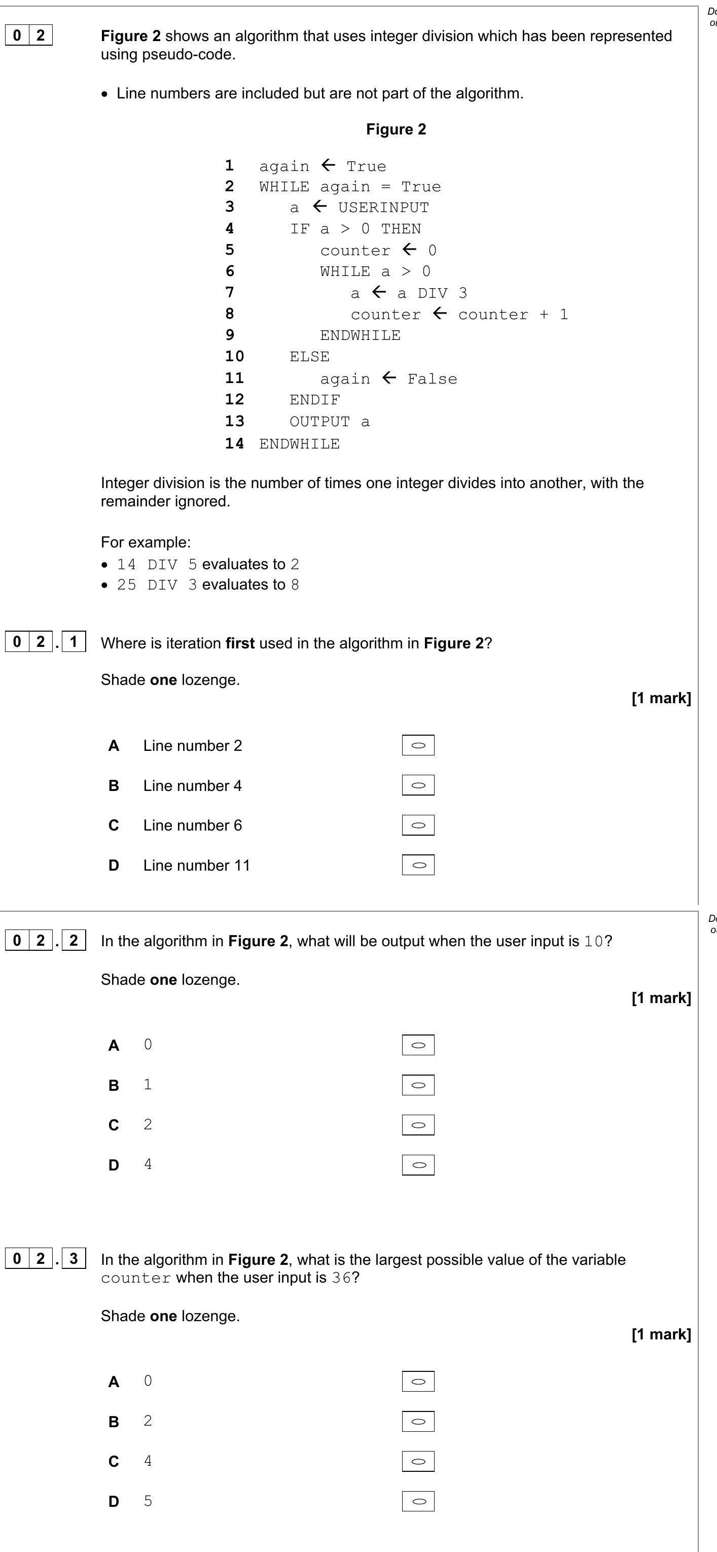 GCSE AQA Computer Science Additional Programming Techniques: Figure 2 ...