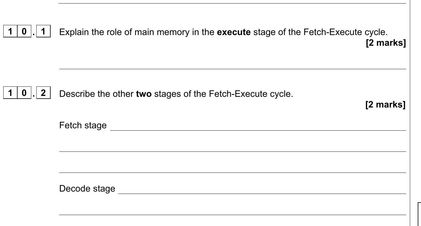 Gcse Aqa Computer Science Cpu Architecture Performance And Embedded